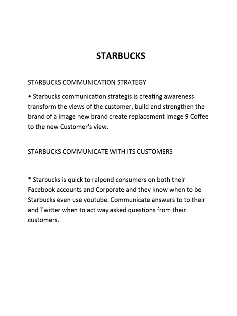 STARBUCKS Project | PDF