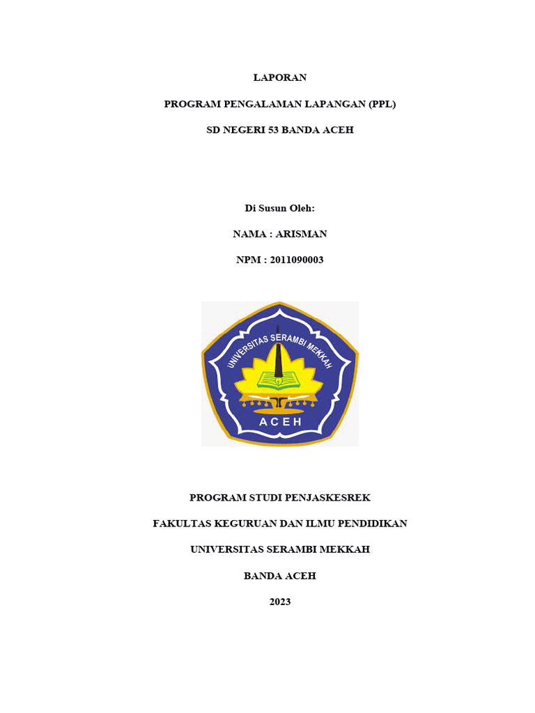 Laporan PPL Arisman | PDF