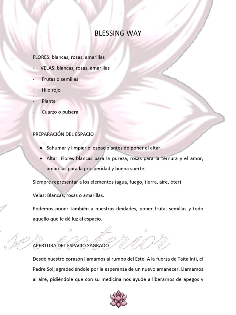 Ceremonia Blessingway: Ritual y Conexión | PDF | Religión y espiritualidad