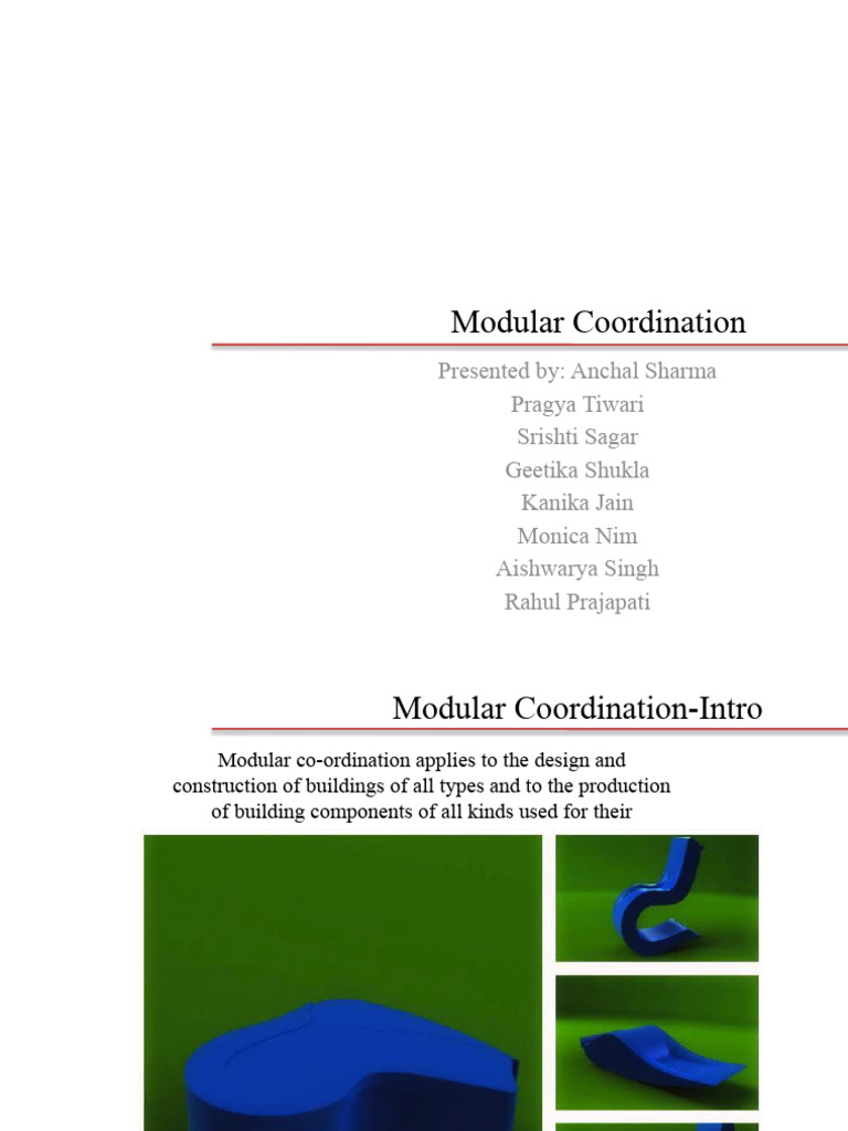 Modular Coordination-Furniture Final | PDF