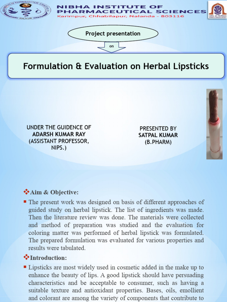 Herbal Lipstick | PDF