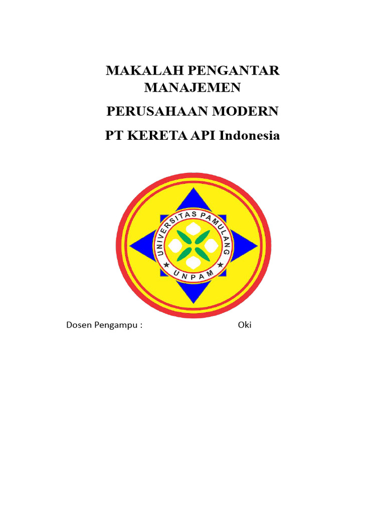 Sistem Informasi Manajemen PT KAI | PDF | Bisnis