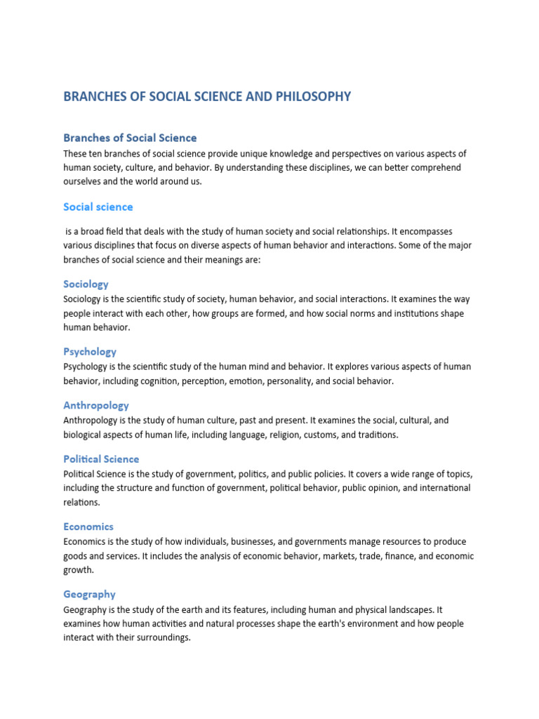 Branches of Soc WPS Office | PDF | Social Science