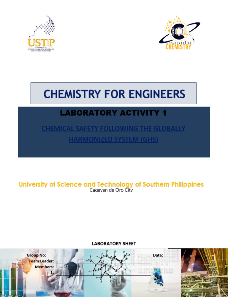 Activity 1 Chemical Safety Ghs Sds1 | PDF