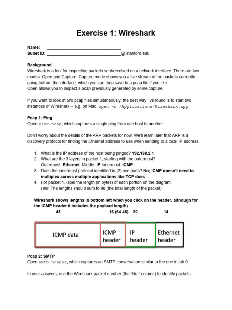 Wireshark Answers | PDF
