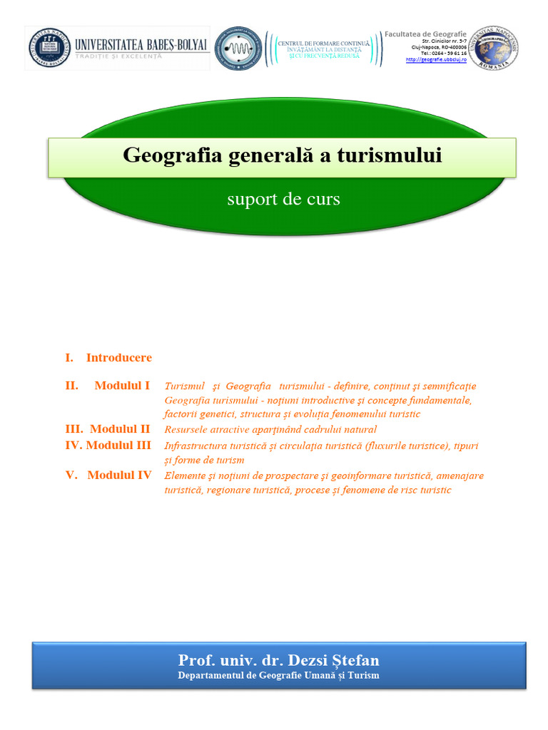 02 Geografia Generala A Turismului | PDF
