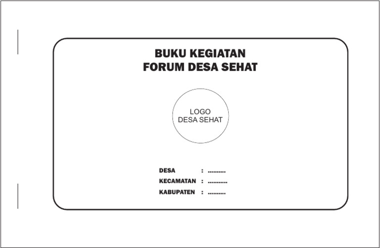 Contoh Cover Buku Forum Desa Sehat | PDF