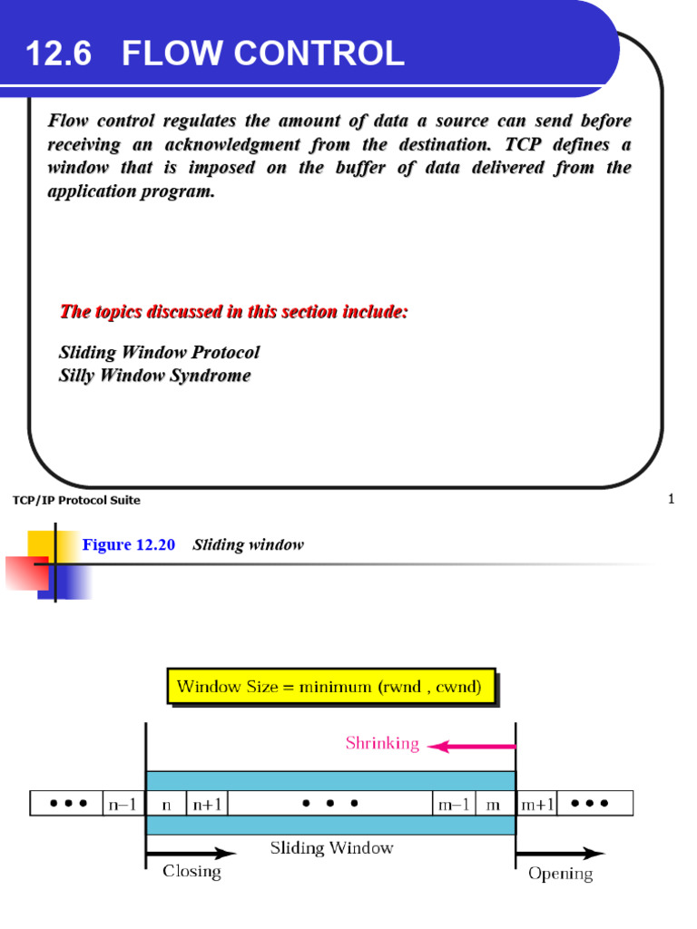 Chap 12 TCP Flow Control | PDF