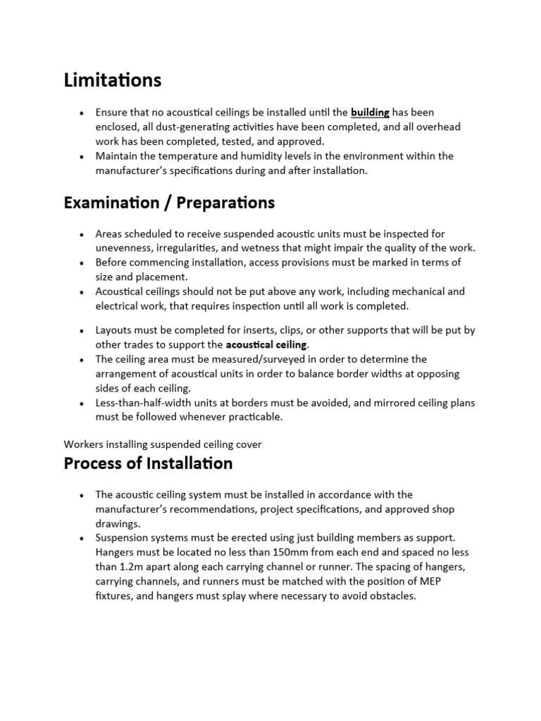 Suspended Ceiling Installation Guidelines | PDF | Home & Garden | Computers