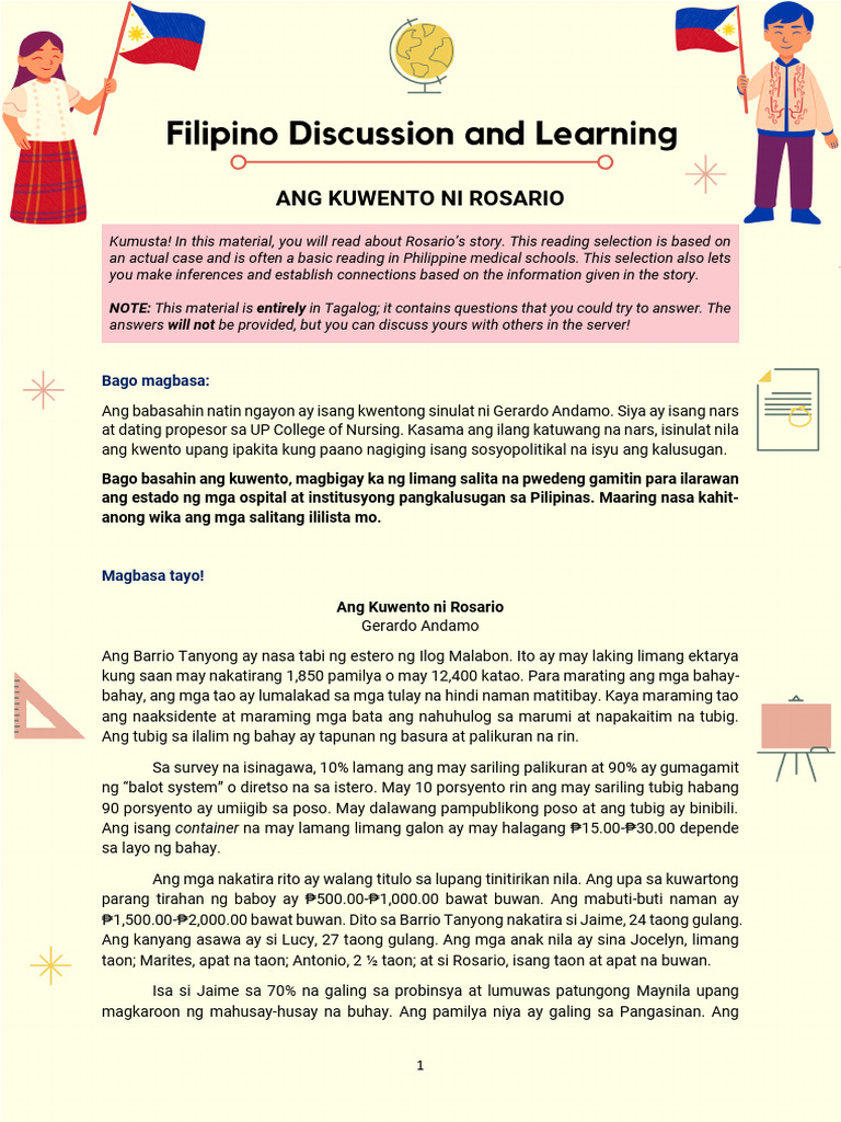 01 Ang Kwento Ni Rosario | PDF
