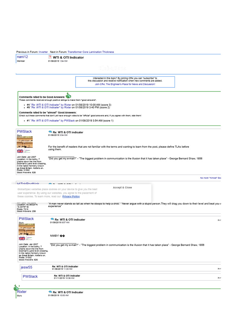 WTI & OTI Indicator | PDF