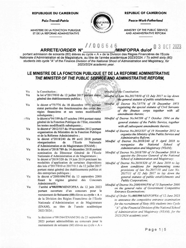 60 Eleves DRF A | PDF