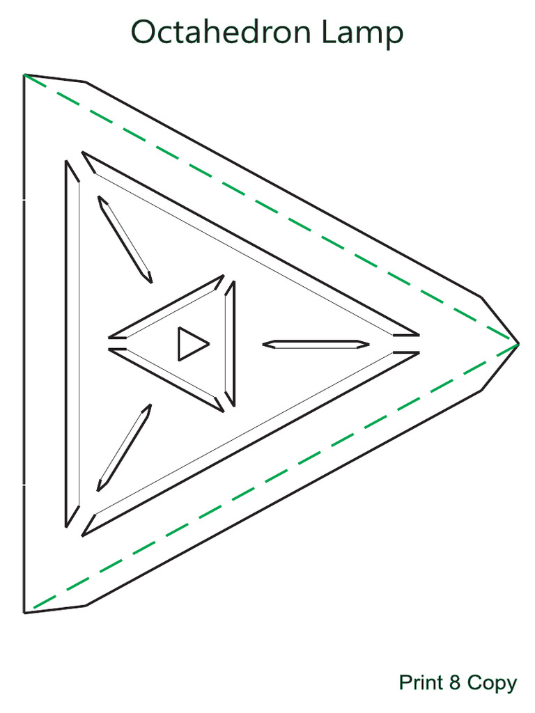 Paper Octa Lamp Template | PDF