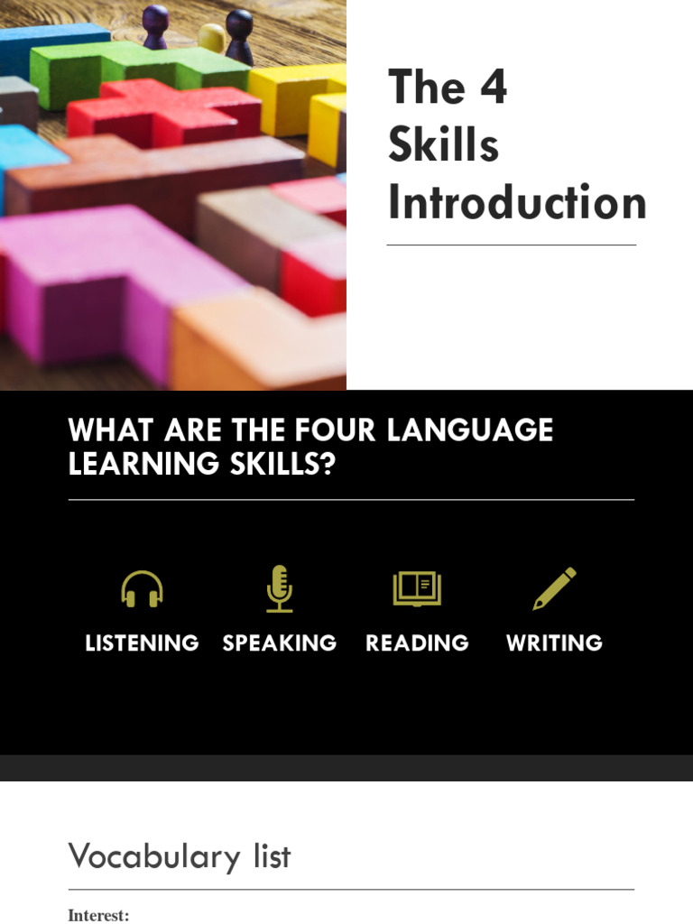 THE FOUR SKILLS Introduction | PDF
