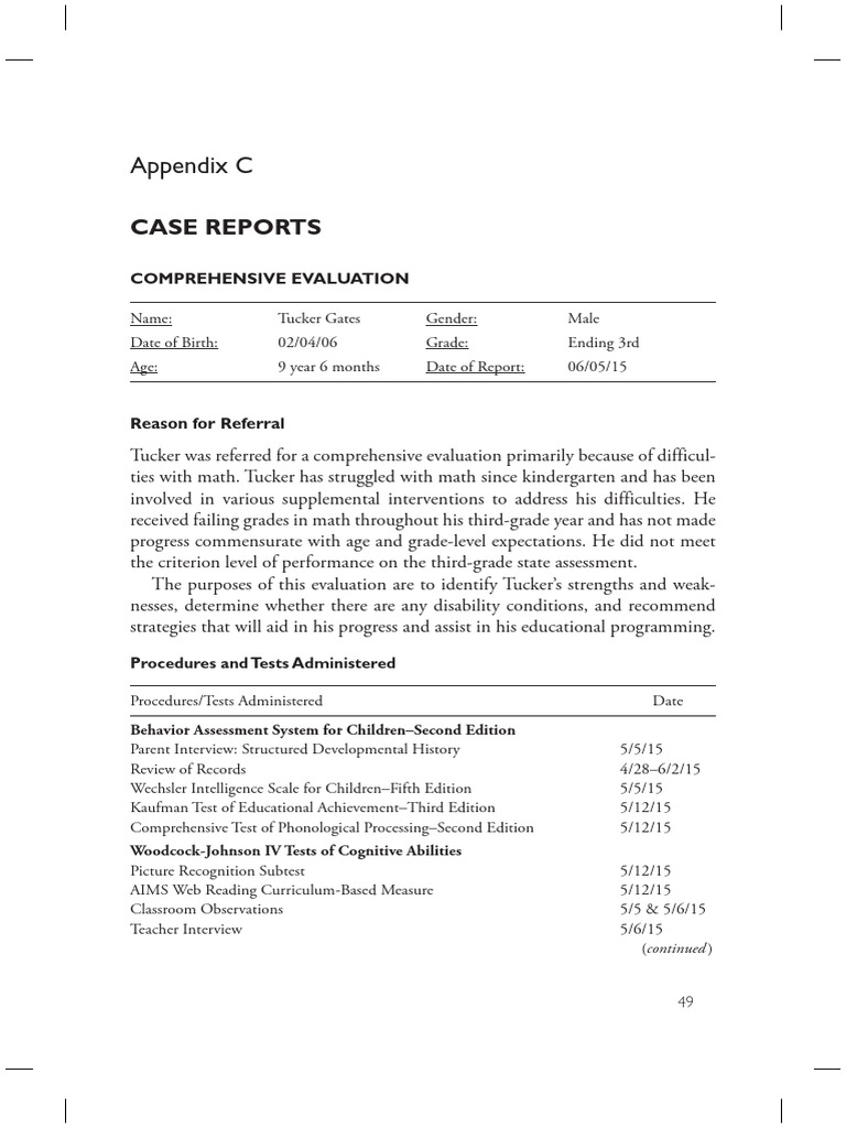 WISC V Case Reports X 2 | PDF | Career & Growth | Self-Improvement