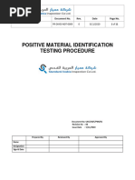 Positive Material Identification Procedure: Index | PDF | Calibration | Verification And Validation