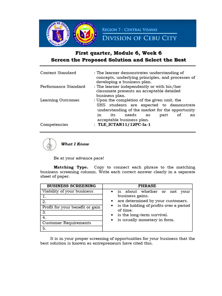 Module 6 Entrep | PDF