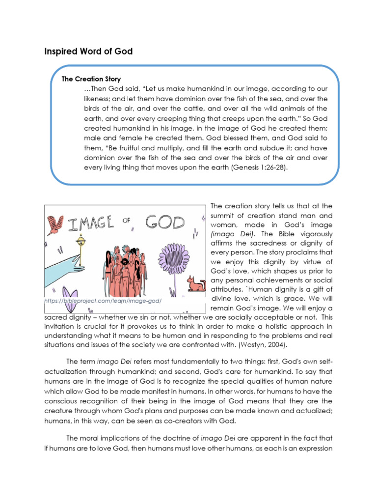 The Creation Story Pdf