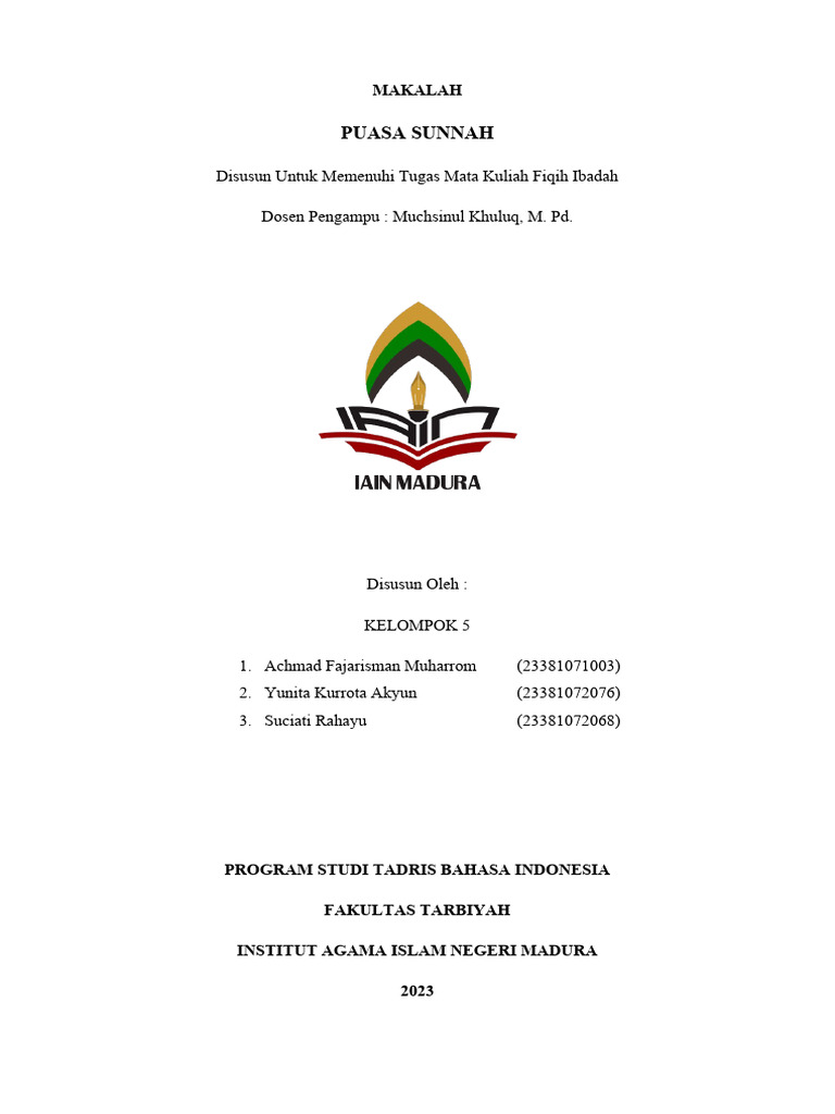 Fiqih Ibadah Kelompok 5 Ngab | PDF