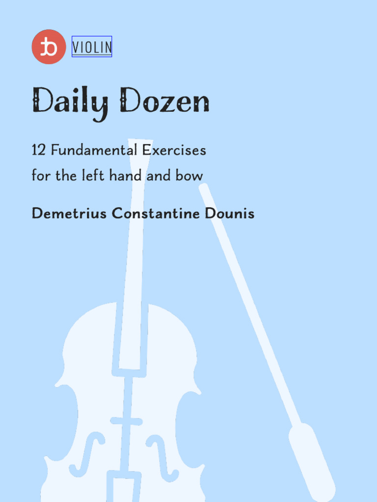 Dounis Daily Dozen Violin Exercises | PDF