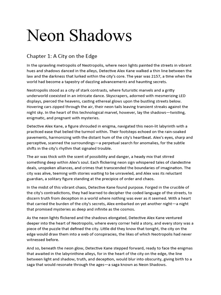 Neon Shadows | PDF