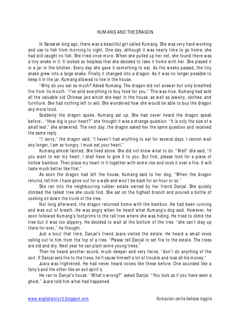 Kumang and the Dragon Tale | PDF