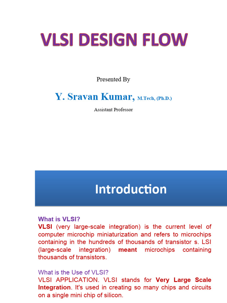 VLSI Introduction | PDF