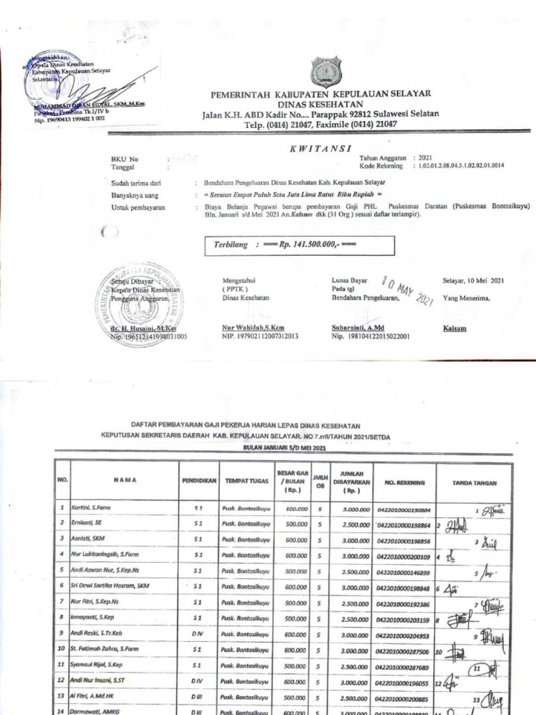 Ampra Gaji Januari Juni | PDF