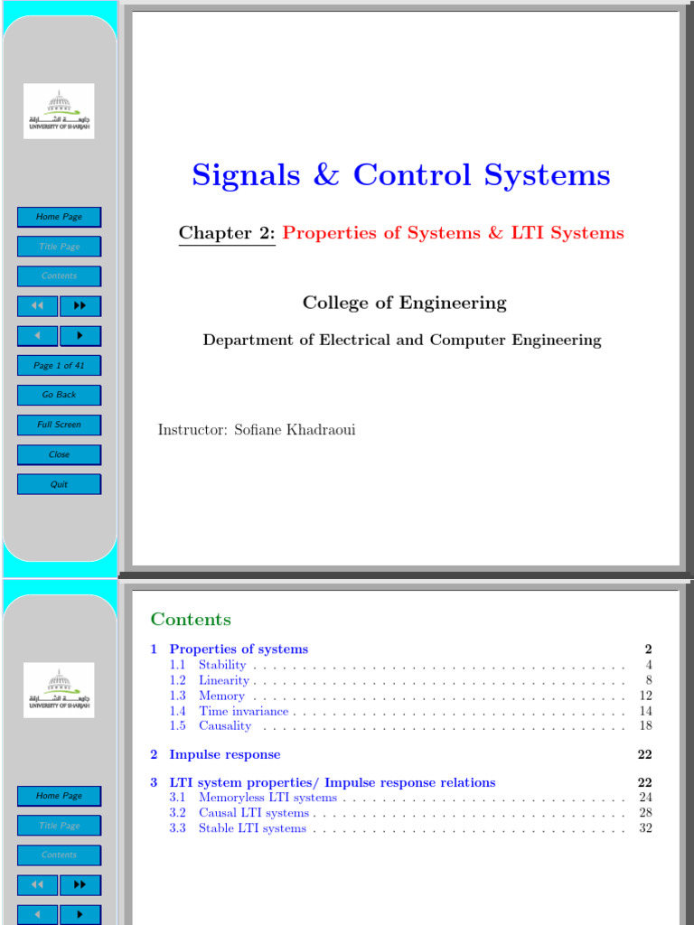 Chapter 2_Signals&ControlSystems (1) | PDF