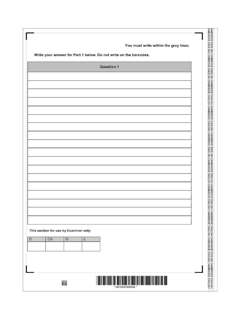 Answersheet Writing | PDF