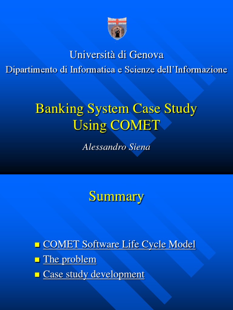 Università Di Genova: Banking System Case Study Using COMET | PDF | Automated Teller Machine ...