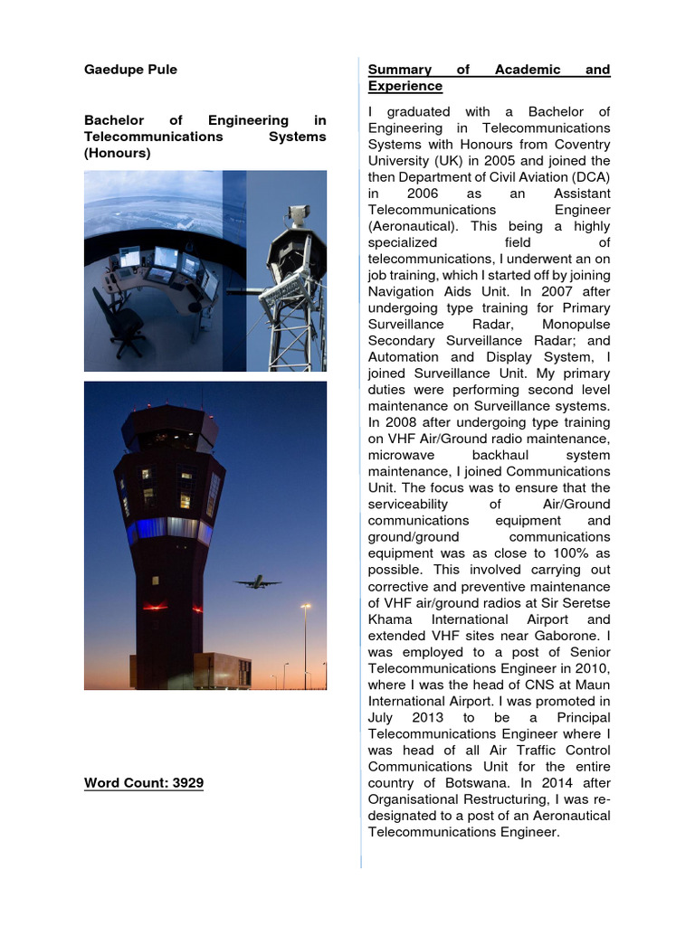 Work Experience Report Final v7 | PDF