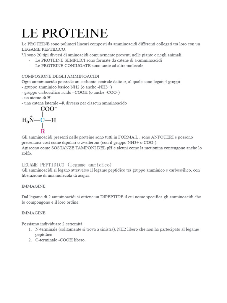 Le Proteine | PDF