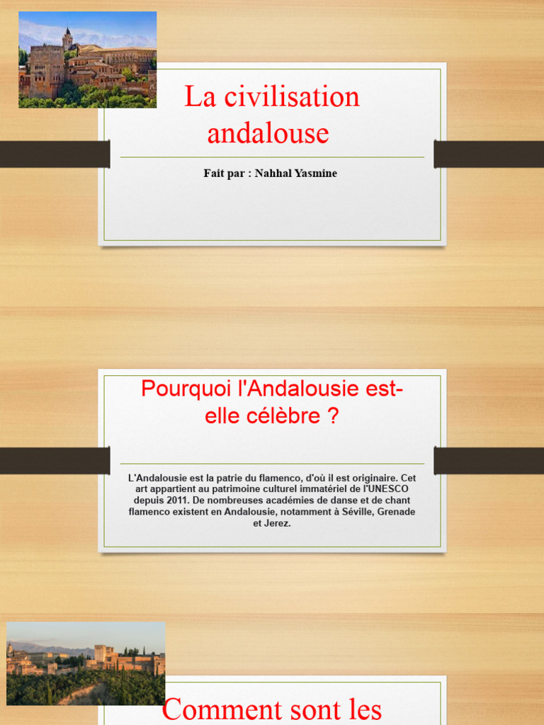 La civilisation andalouse et ses richesses | PDF | Voyages | Maison et ...