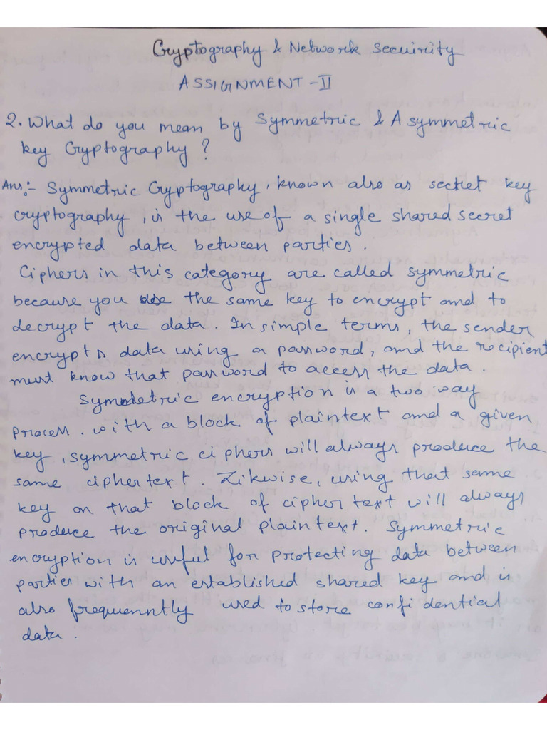 Cryptography Assignment | PDF