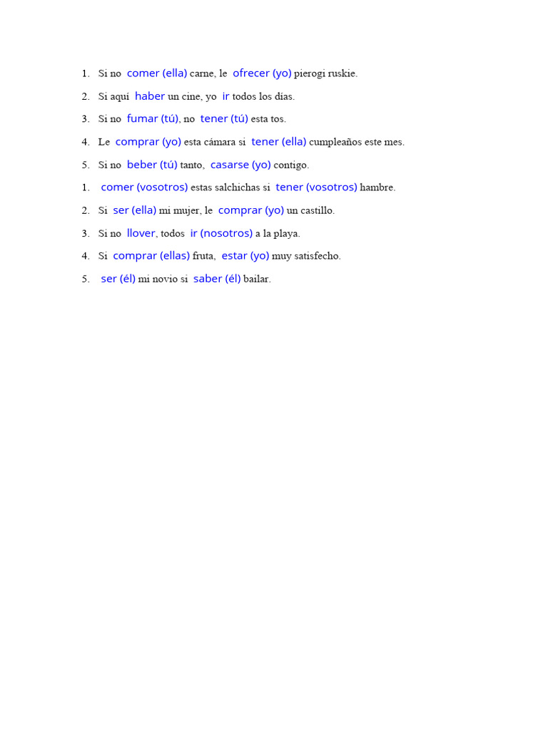 Condicional 2a | PDF