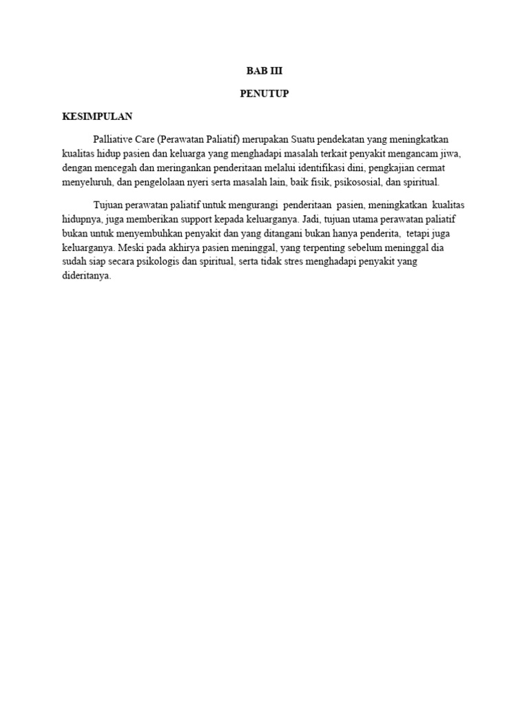 Bab Iii Penutup | PDF | Pengembangan Diri