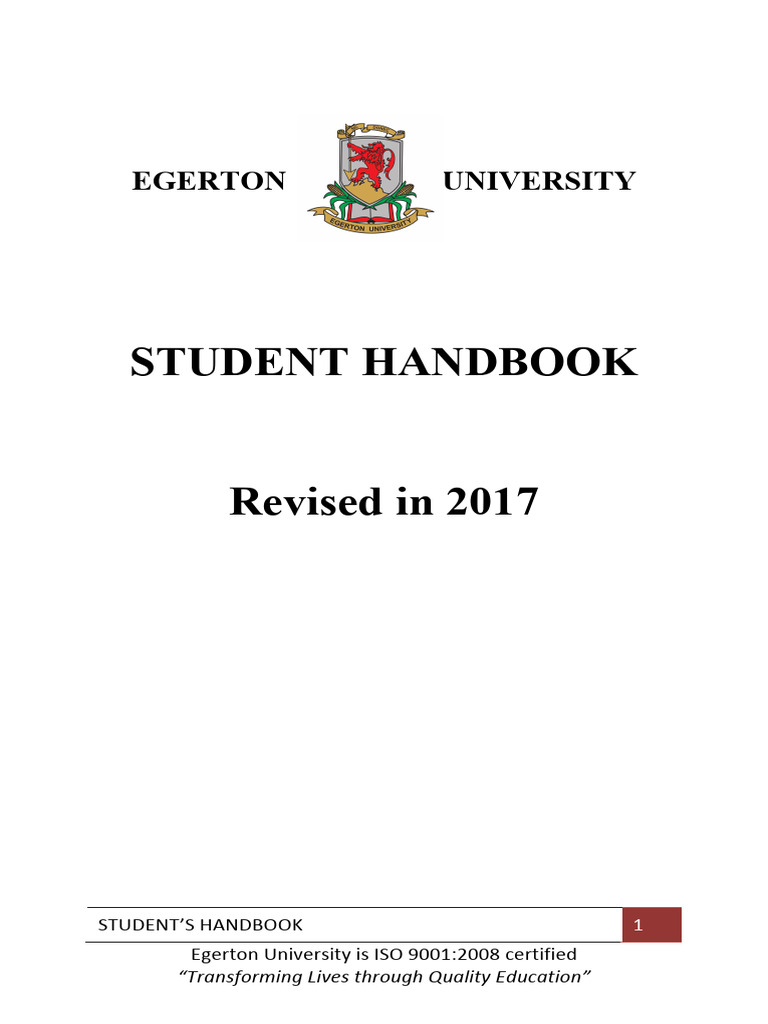 Student Handbook | PDF