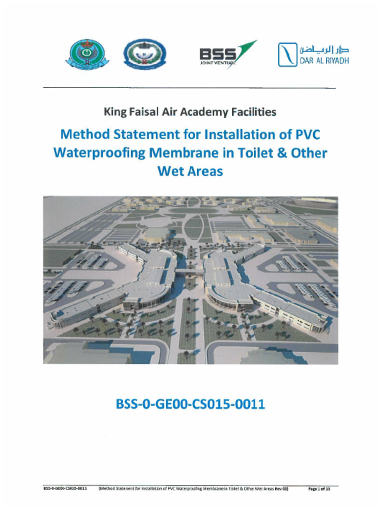 BSS-0-GE00-CS015-0011-R00. Method Statement For Installation of PVC ...