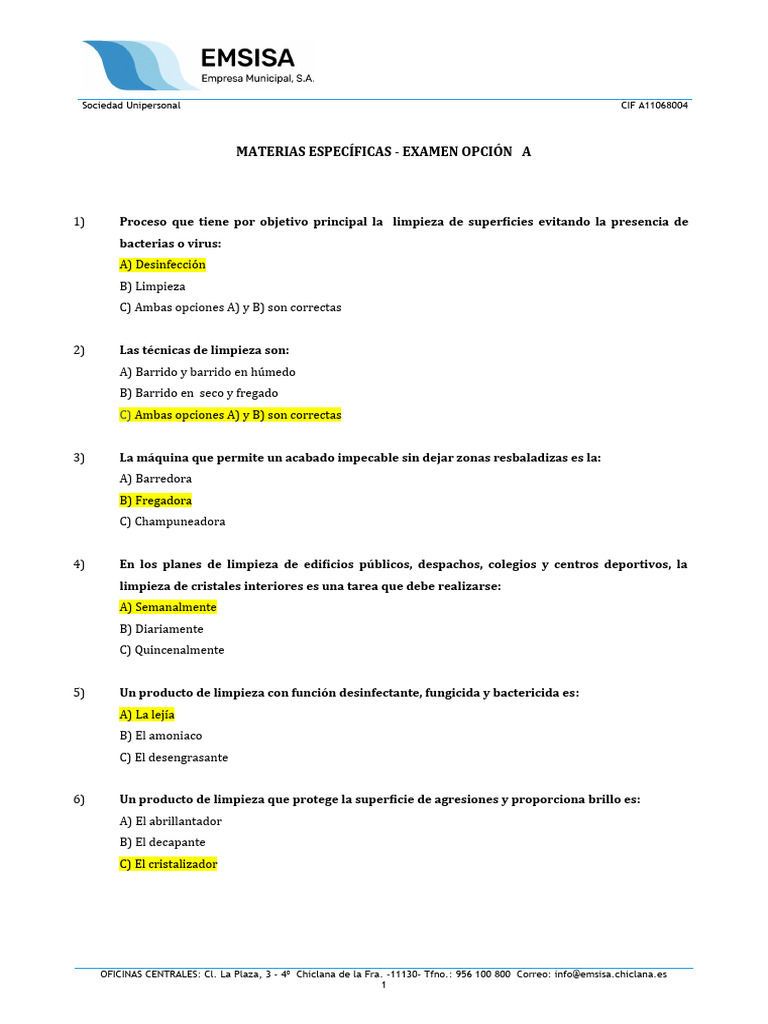 Examen MMEE Opcion A | PDF