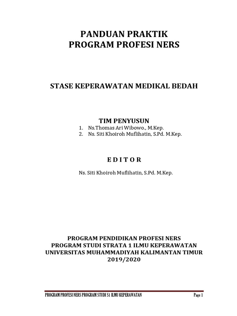 Panduan Profesi Ners KMB PDF | PDF