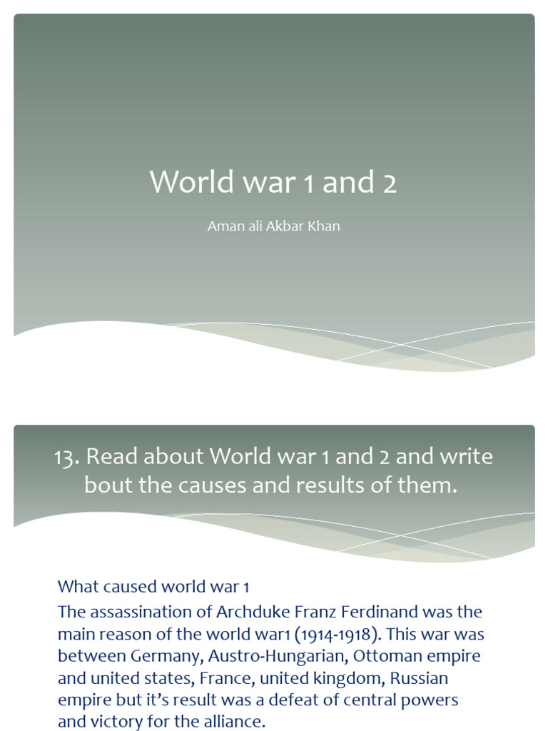 World War 1 and 2 | PDF | History
