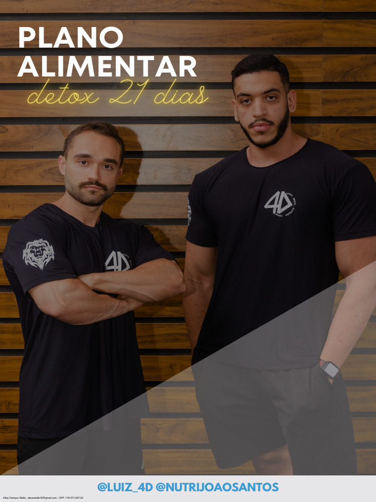 Plano Alimentar Detalhado para Emagrecimento | PDF | Bem-estar