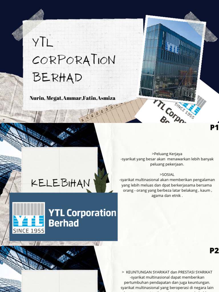 YTL Corporation Berhad: Nurin, Megat, Ammar, Fatin, Asmiza | PDF