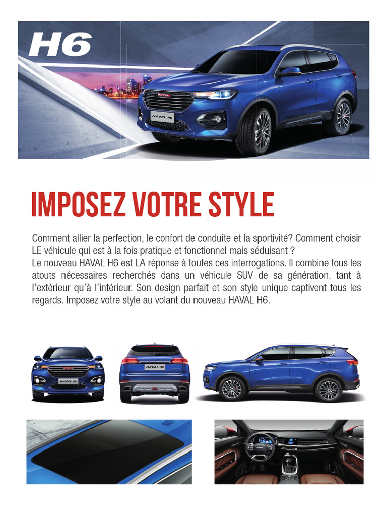 Fiche Technique HAVAL - H6 | PDF