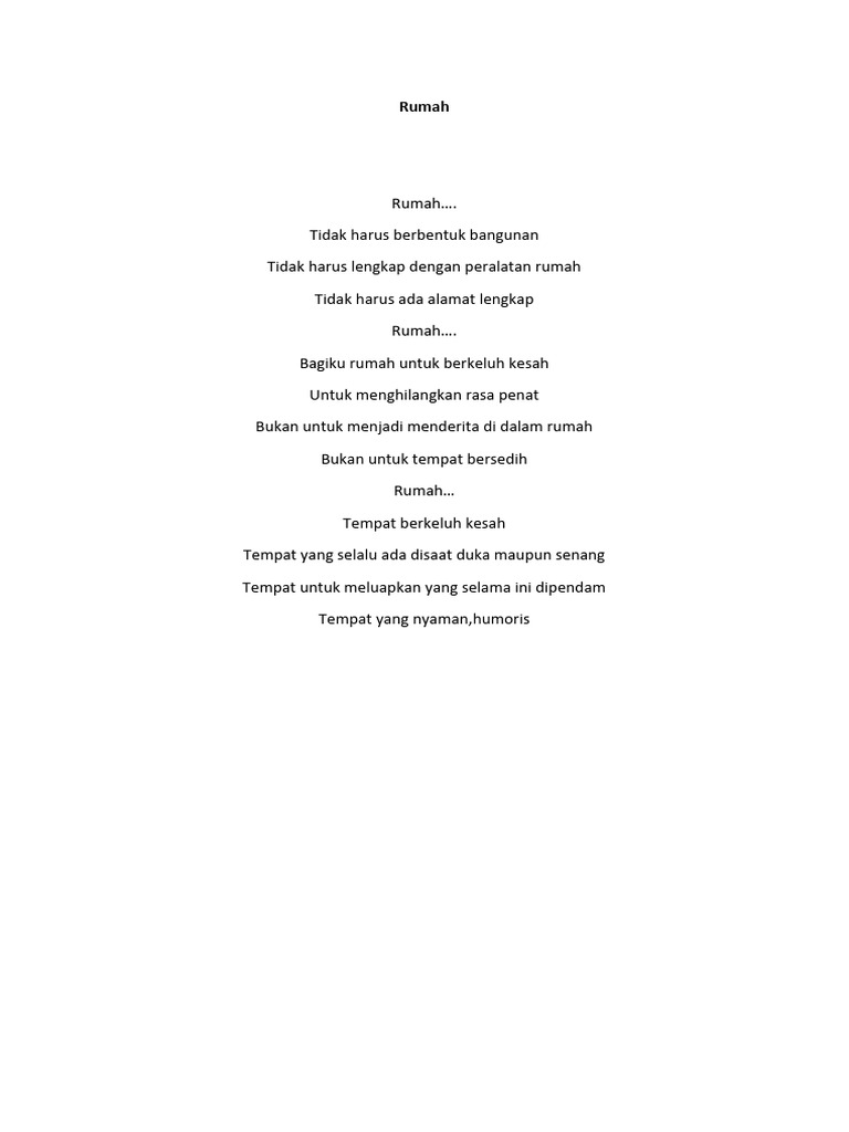 Tugas Puisi - 120107 | PDF