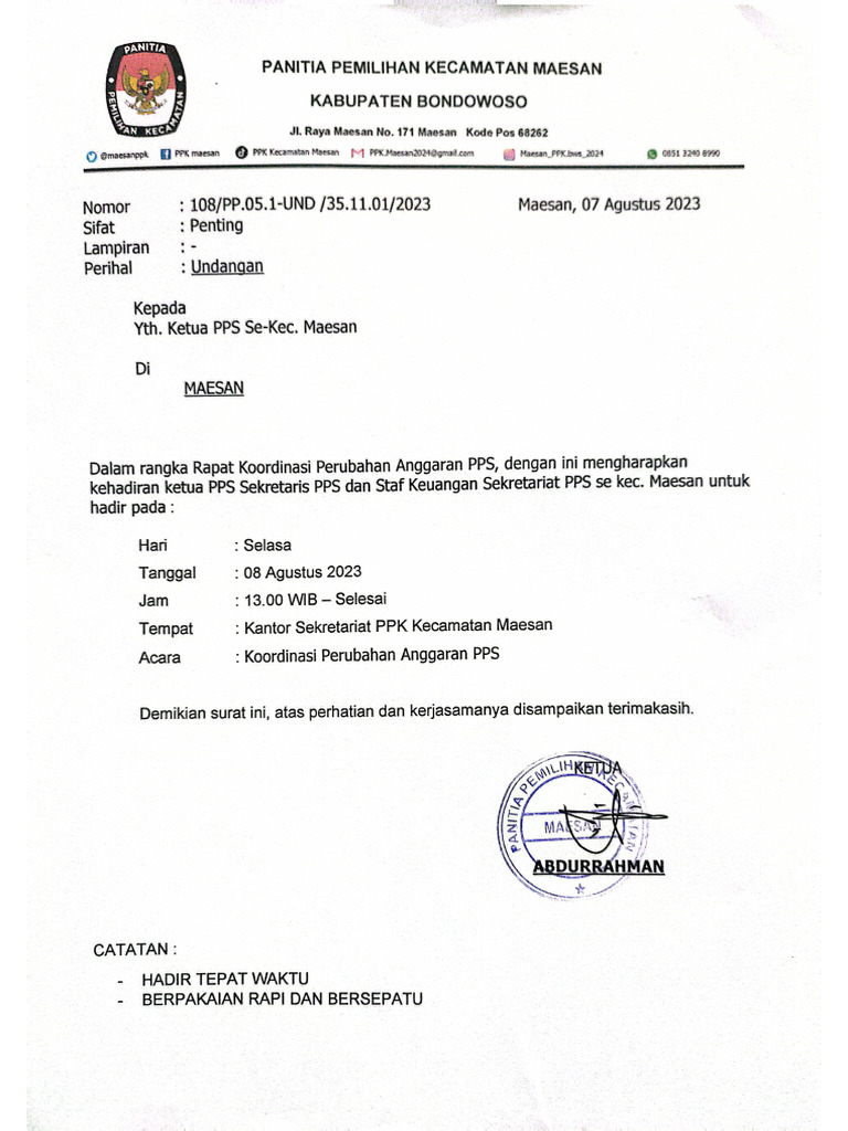 Undangan PPS | PDF