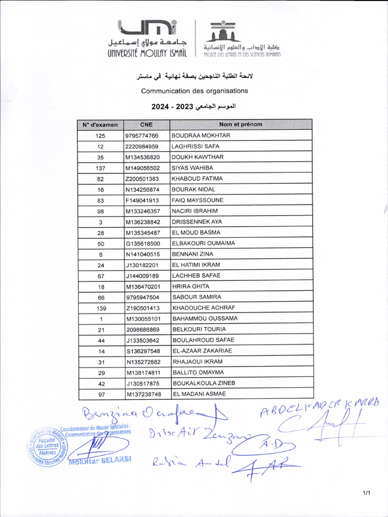 Communication Liste Final | PDF