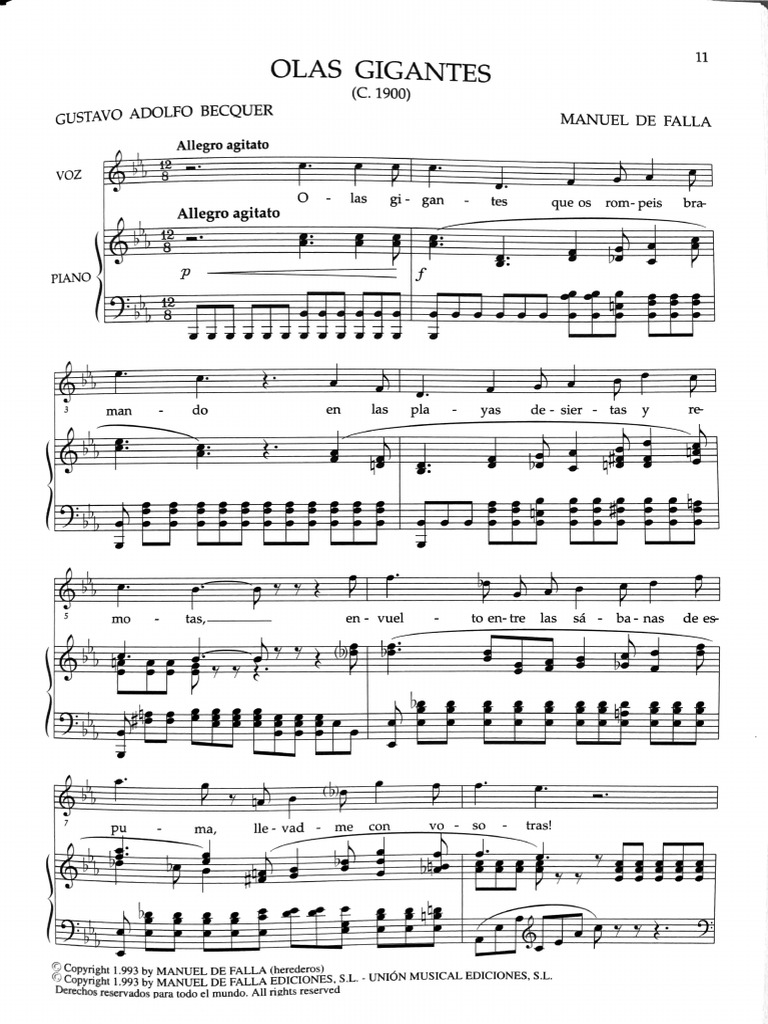 Falla - Olas Gigantes Original | PDF