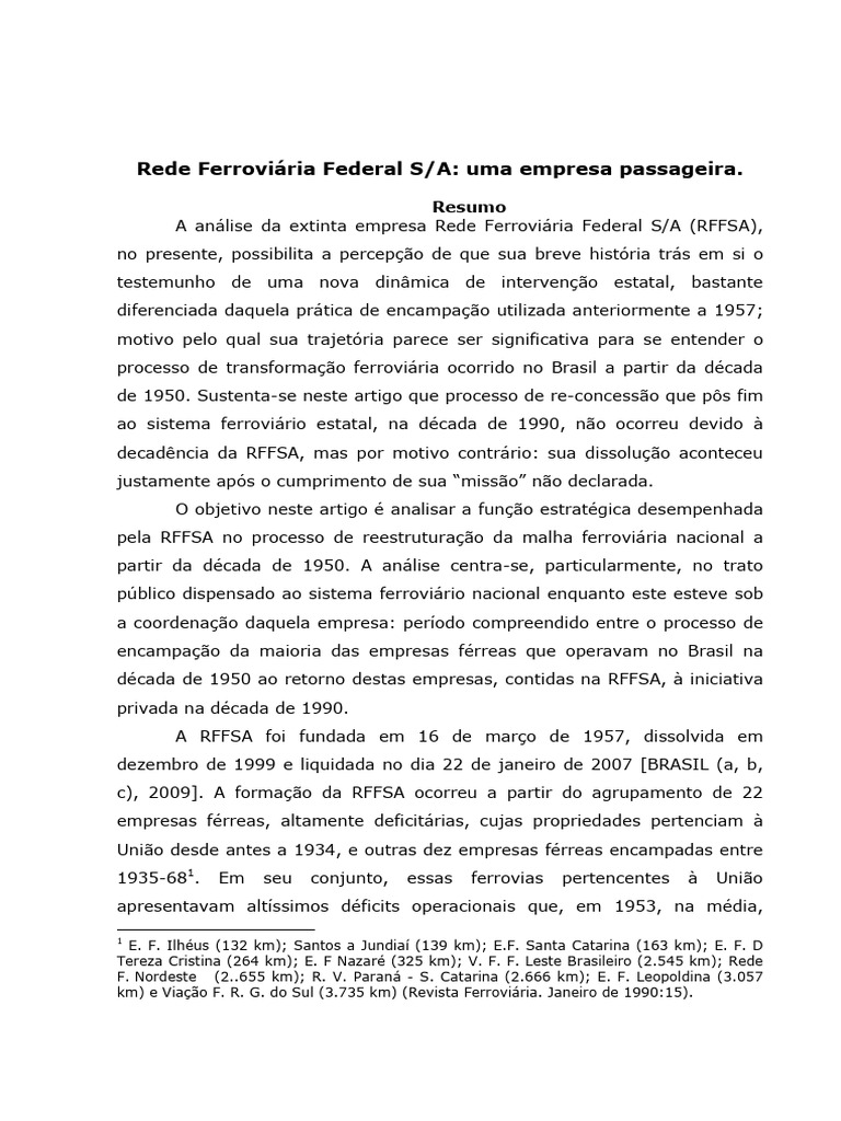 RFFSA | PDF